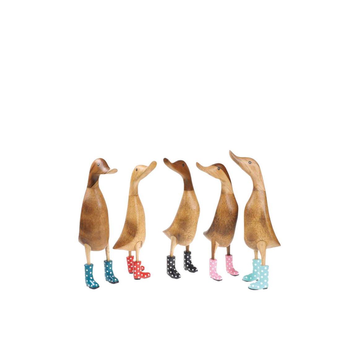 Butik Søs - Edo Ducklet Stor- 30 cm - Håndskåret bambus figur